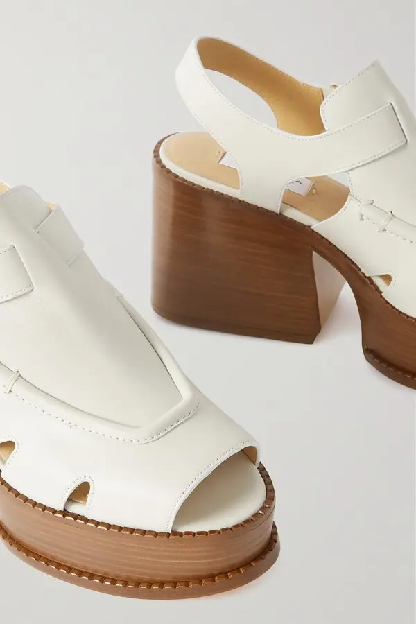 Gabriela Hearst Laric Leather Platform Sandals