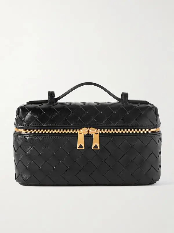 Bottega Veneta Bang Bang Intrecciato Leather Tote - Black