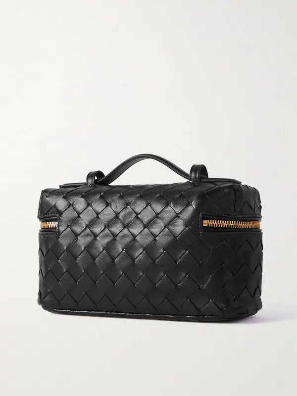 Bottega Veneta Bang Bang Intrecciato Leather Tote - Black