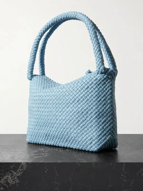 Bottega Veneta Veneta Pearl-embellished Intrecciato Leather Shoulder Bag