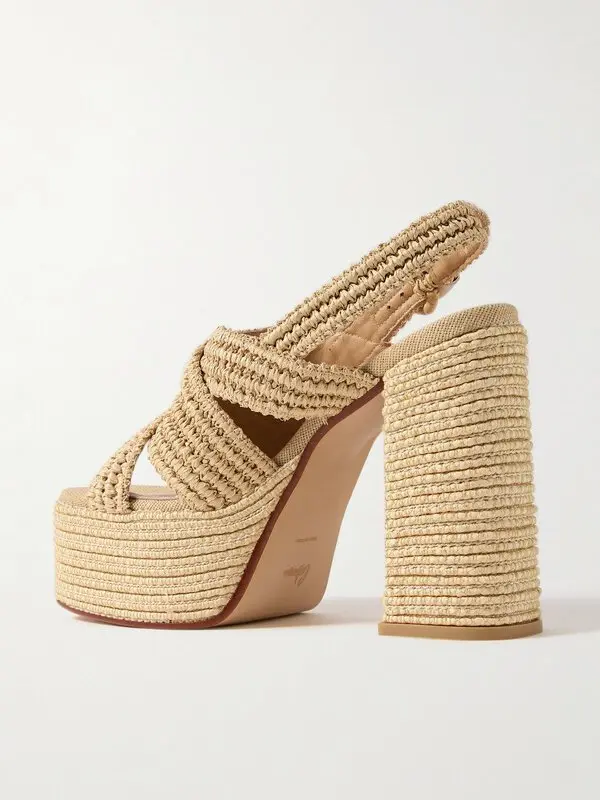CastaÑer Fulvia 120 Raffia Platform Sandals
