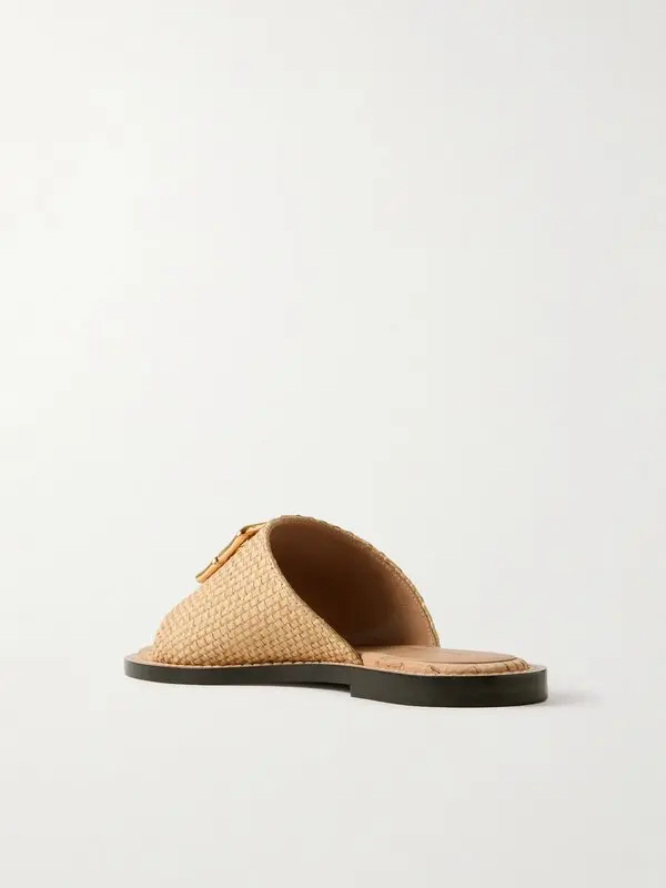 Givenchy 4g Liquid Raffia Slides