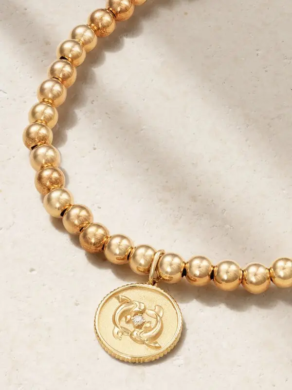 SYDNEY EVAN 14 Karat Diamond Pisces Bracelet