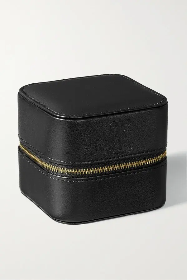 Mateo Vegan Leather Jewelry Case - Black