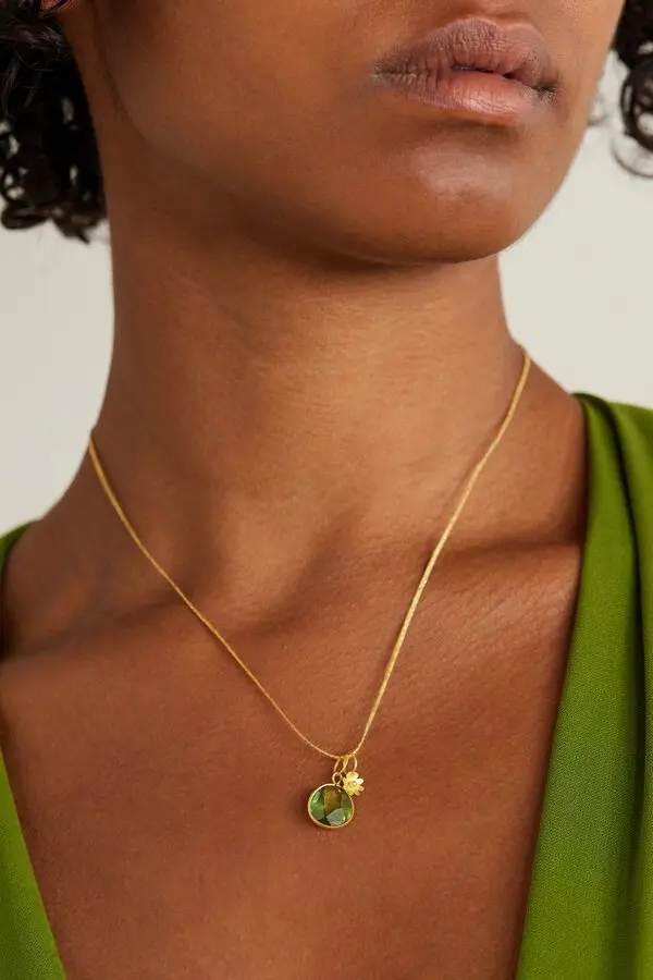 PIPPA SMALL 18-karat And Peridot Necklace