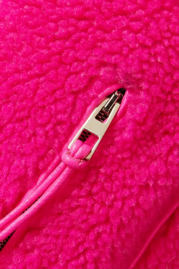 Loewe Neon Leather-trimmed Fleece Track Pants