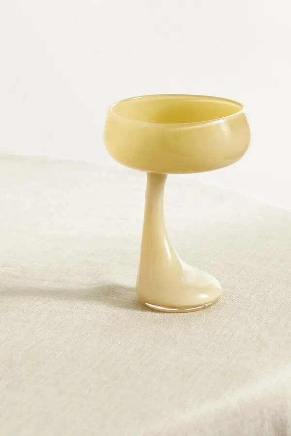 HELLE MARDAHL Bon Bon Glass Cocktail Coupe - Green