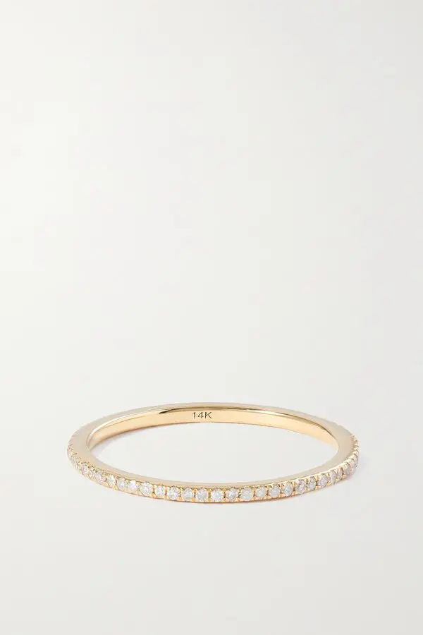 STONE AND STRAND Diamond Band Ring - Gold