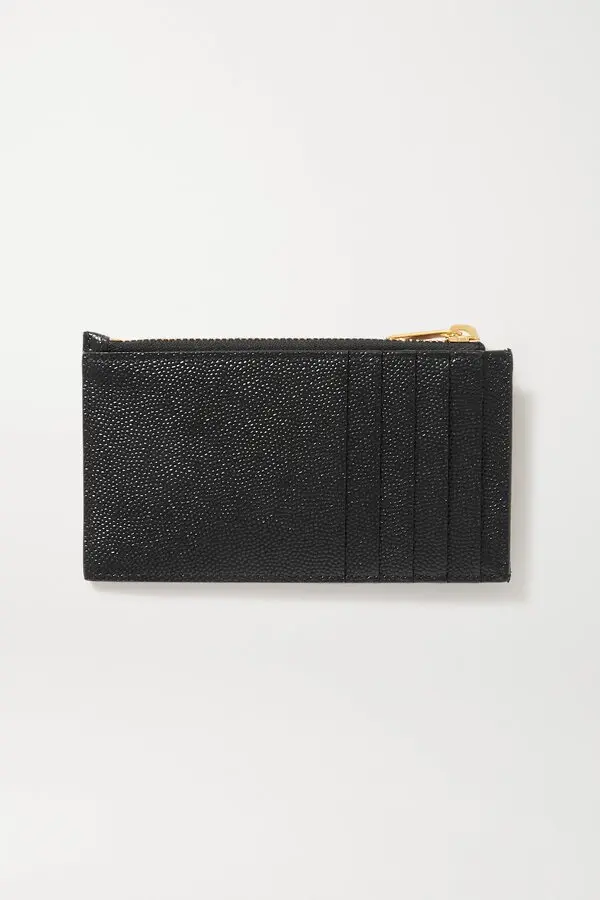 Saint Laurent Monogramme Small Quilted Textured-leather Wallet