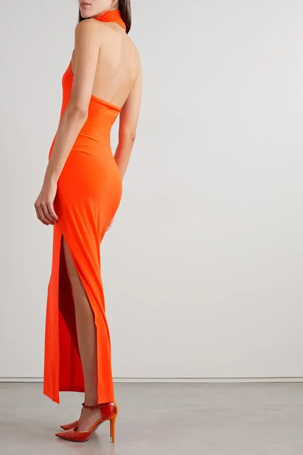 Norma Kamali Stretch-jersey Midi Dress