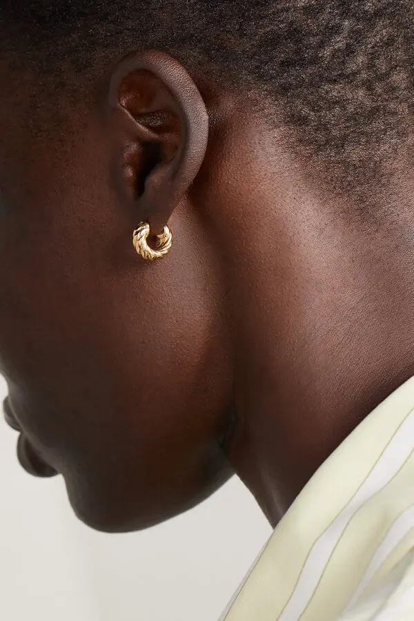 David Yurman Sculpted Cable 18-karat Hoop Earrings