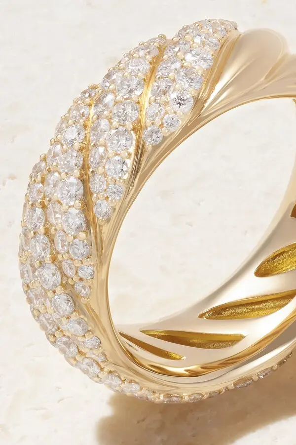 David Yurman Sculpted Cable Diamond Ring