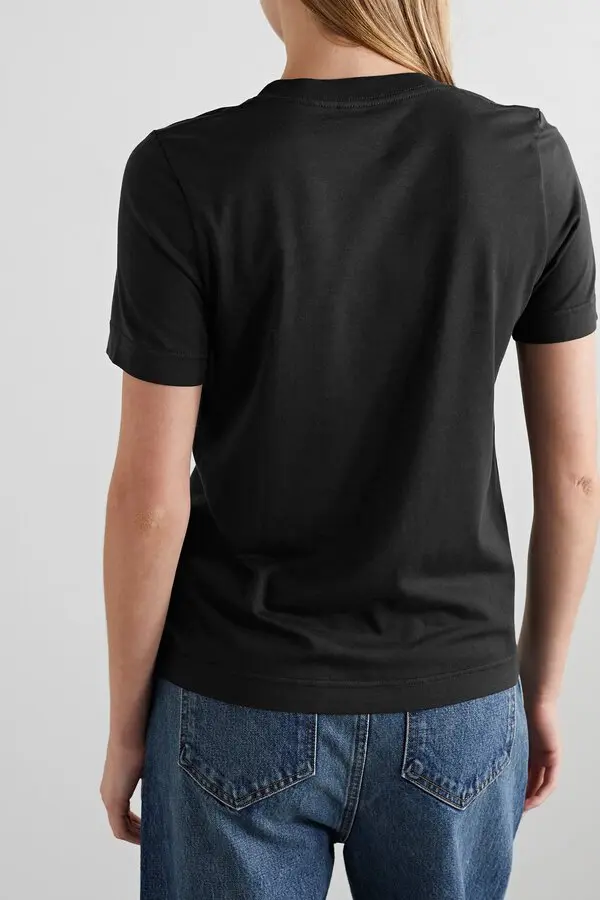 CDLP Net Sustain Tencel Lyocell And Cotton-blend T-shirt - Black