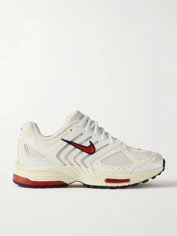 Nike Pegasus 2k5 Leather And Mesh Sneakers - White