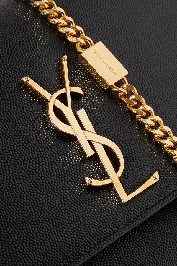 Saint Laurent Kate Embossed-leather Shoulder Bag