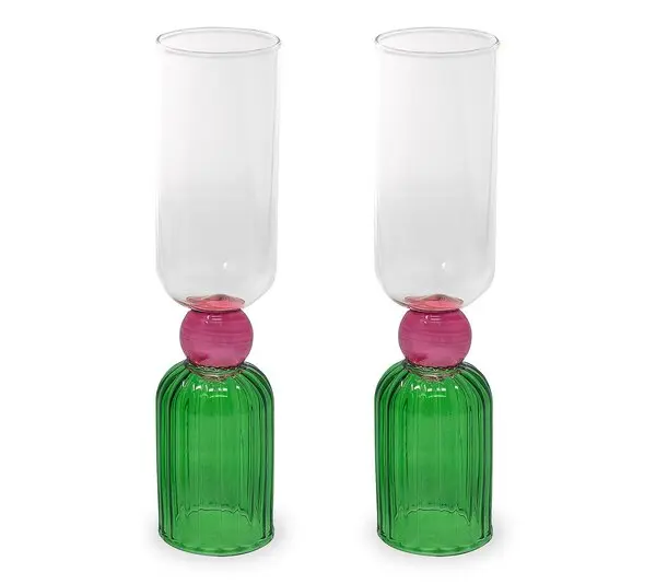 Ban.do Tipsy Turvy Bar Glass Set - One-color