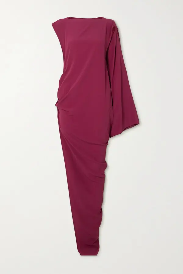 Rick Owens Edfu One-sleeve Draped Gown