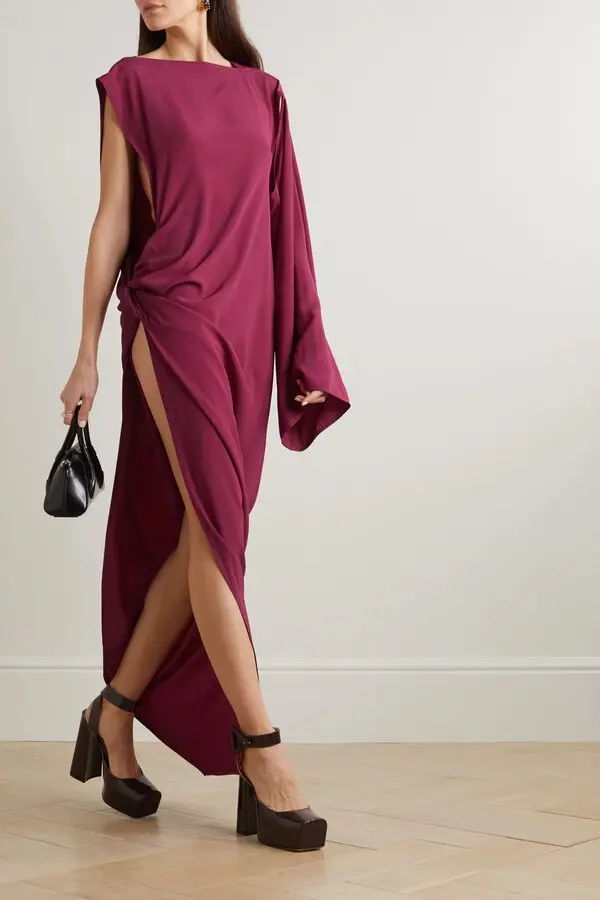 Rick Owens Edfu One-sleeve Draped Gown