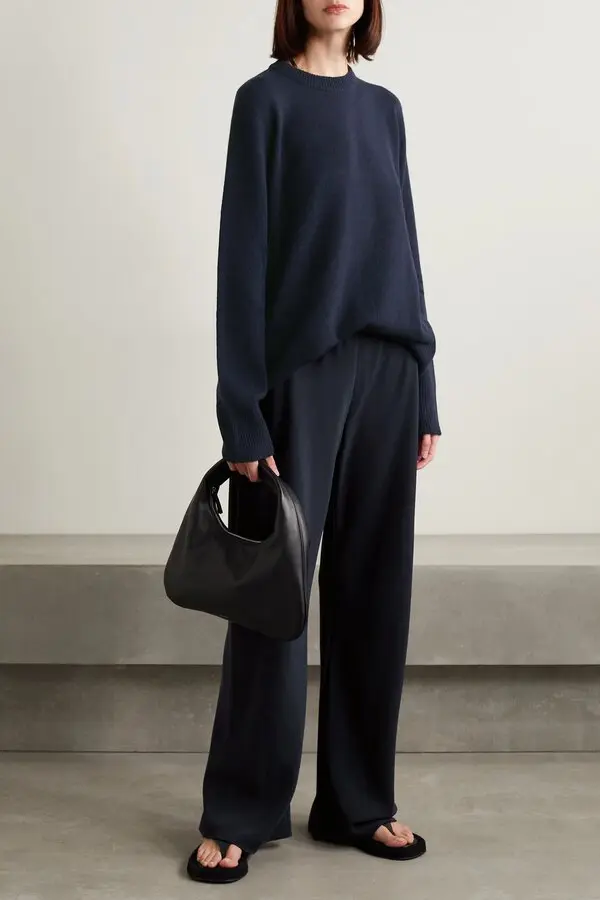 THE ROW Essentials Gala Crepe Wide-leg Pants