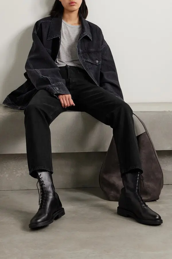 AGOLDE 90s Pinch Waist High-rise Straight-leg Recycled Jeans - Black