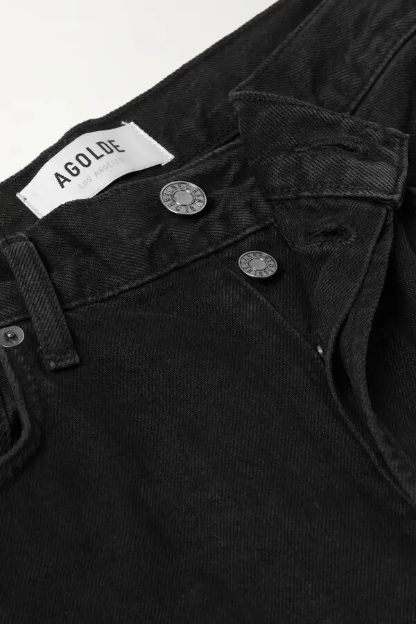 AGOLDE 90s Pinch Waist High-rise Straight-leg Recycled Jeans - Black