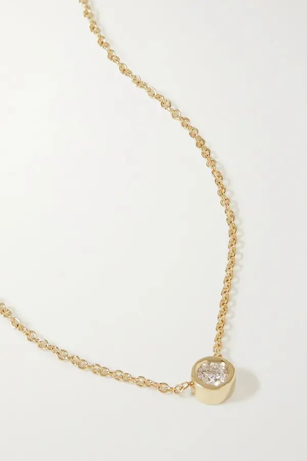 STONE AND STRAND Necklace With Diamond - Gold