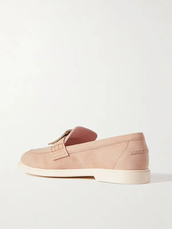 ROGER VIVIER Embellished Suede Loafers
