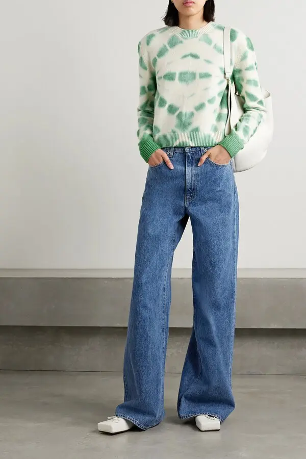 SLVRLAKE Eva High-rise Wide-leg Organic Jeans