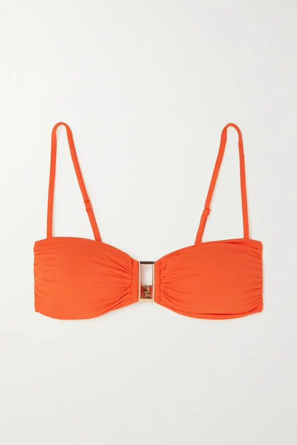 Melissa Odabash Spain Embellished Bikini Top - Red