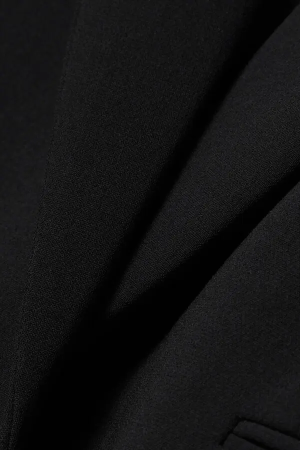 Another Tomorrow Net Sustain Wool-blend Crepe Blazer