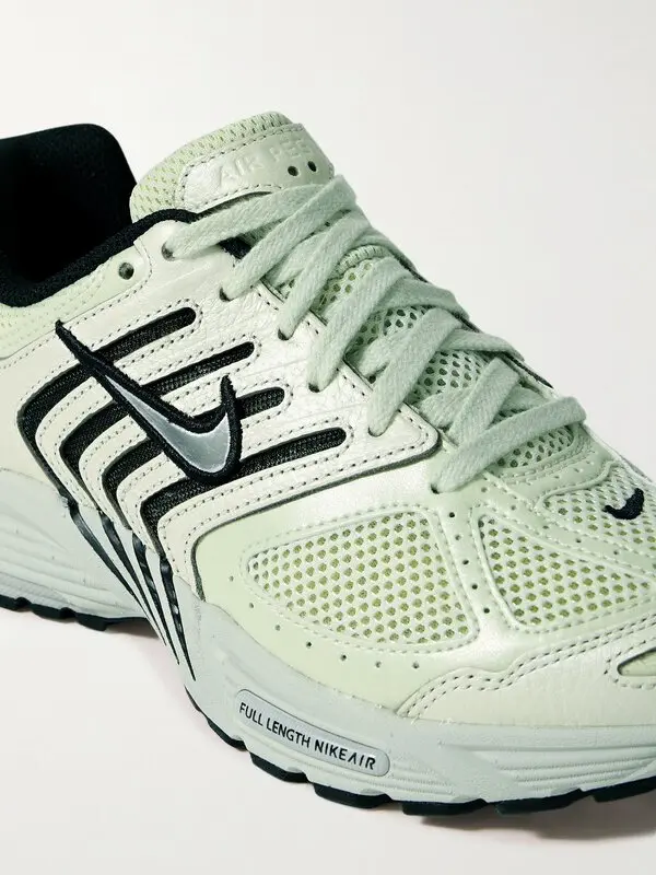 Nike Pegasus 2k5 Leather And Mesh Sneakers - Green