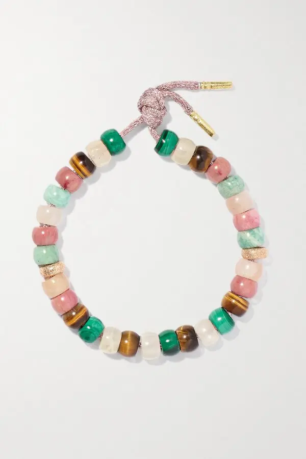 Carolina Bucci 18-karat Rose And Yellow Multi-stone Bracelet - Gold