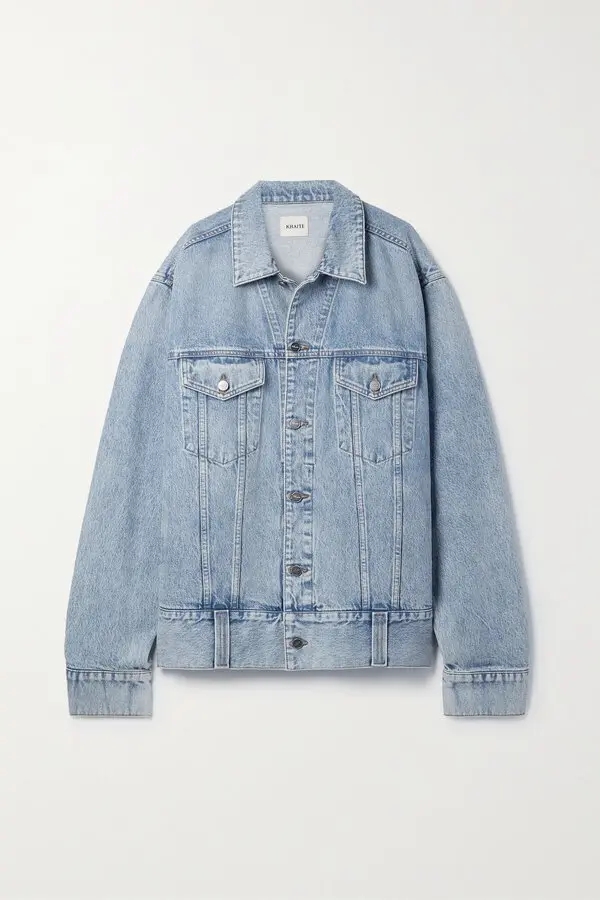 Khaite Grizzo Oversized Denim Trucker Jacket
