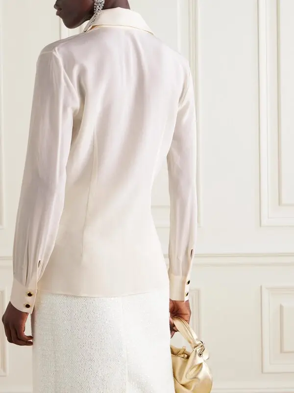 Alessandra Rich Silk-crepe Shirt