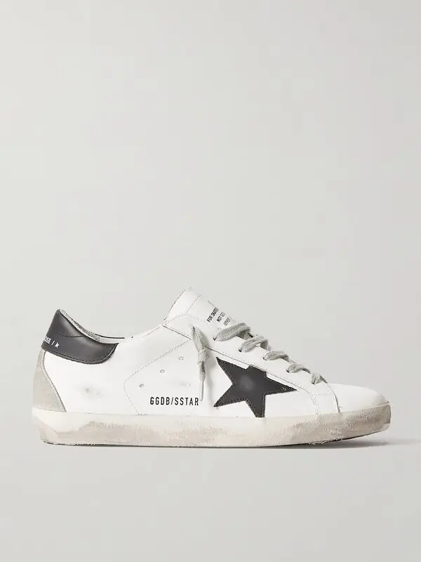 GOLDEN GOOSE Superstar Distressed Leather Sneakers