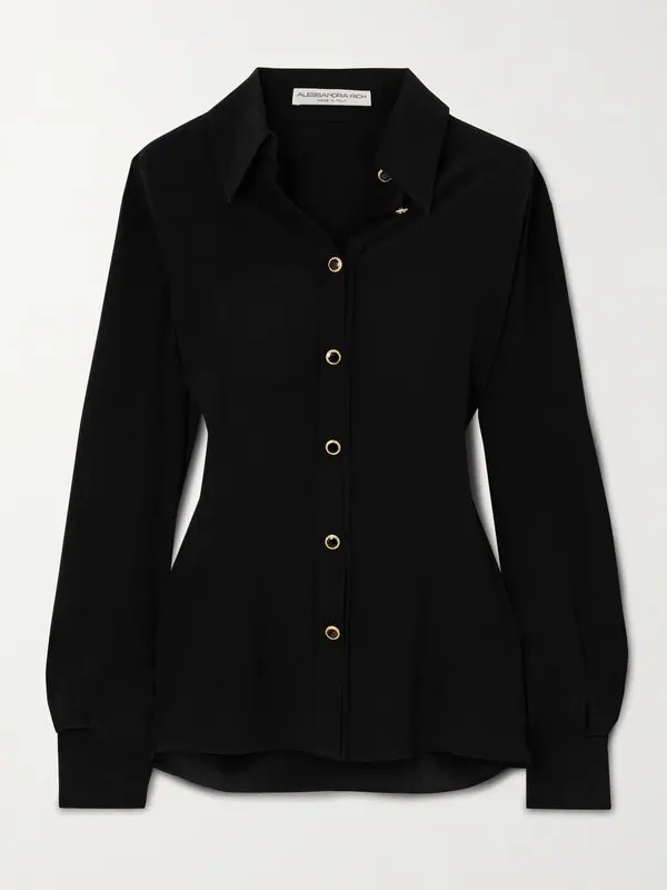 Alessandra Rich Silk-crepe Shirt