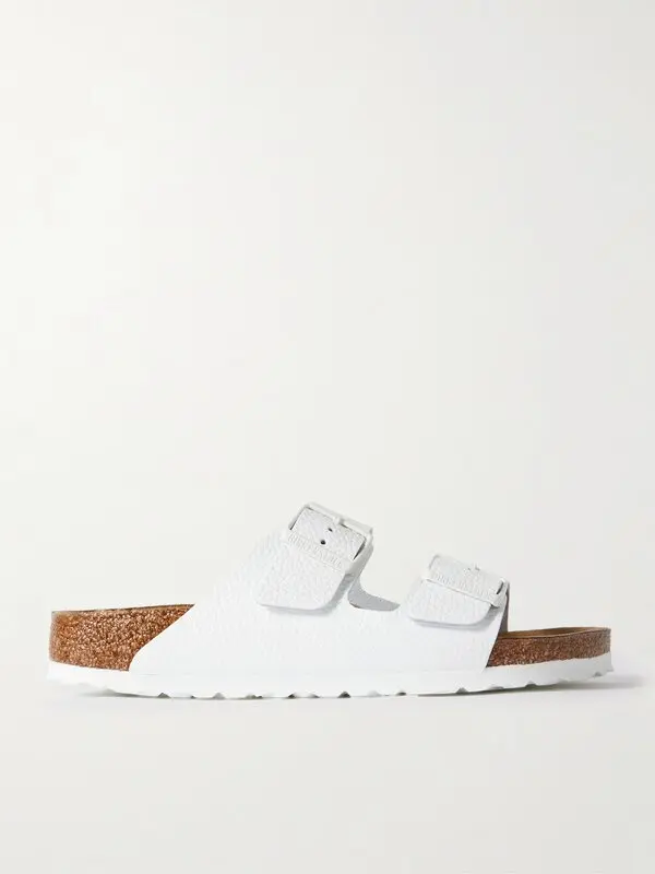 BIRKENSTOCK Arizona Textured-leather Sandals
