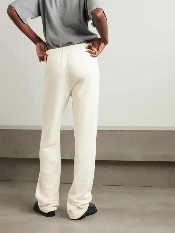 Eterne Cotton And Modal-blend Jersey Straight-leg Sweatpants - Neutrals
