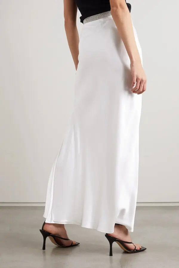 Michael Lo Sordo Crystal-embellished Maxi Skirt