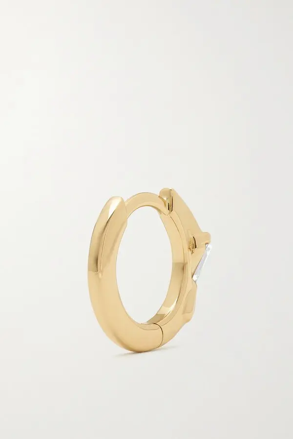 SUZANNE KALAN 18-karat Diamond Hoop Earrings