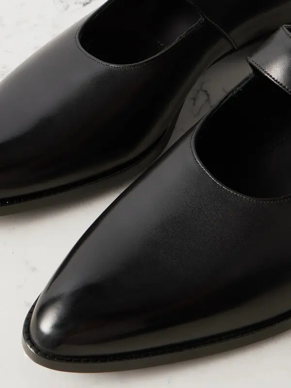 Bally Gerwin Glossed-leather Mary Jane Flats