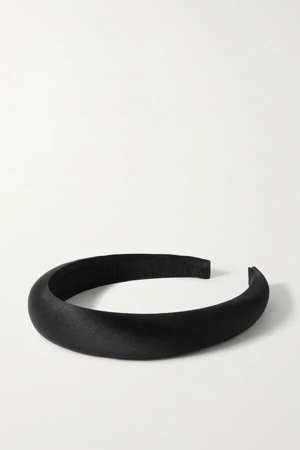 JENNIFER BEHR Tori Silk-satin Headband - Black