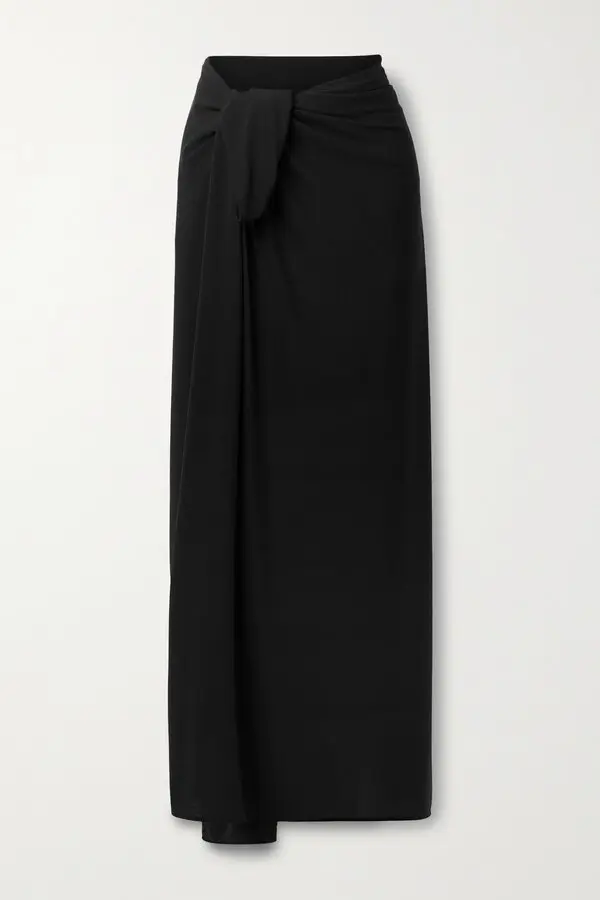 Norma Kamali Ernie Stretch-jersey Pareo - Black