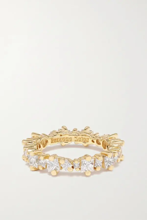 SUZANNE KALAN Eternity 18-karat Diamond Ring - Gold