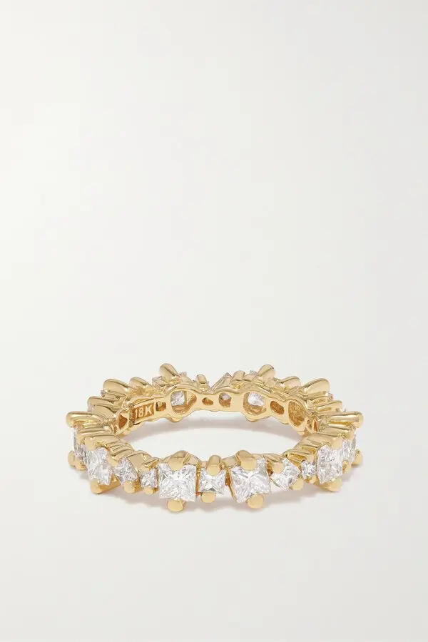 SUZANNE KALAN Eternity 18-karat Diamond Ring