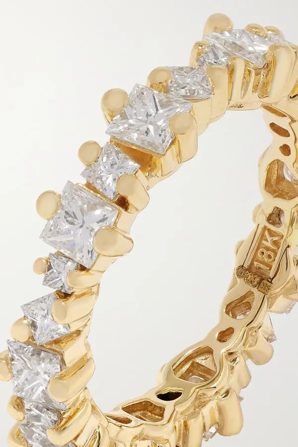 SUZANNE KALAN Eternity 18-karat Diamond Ring