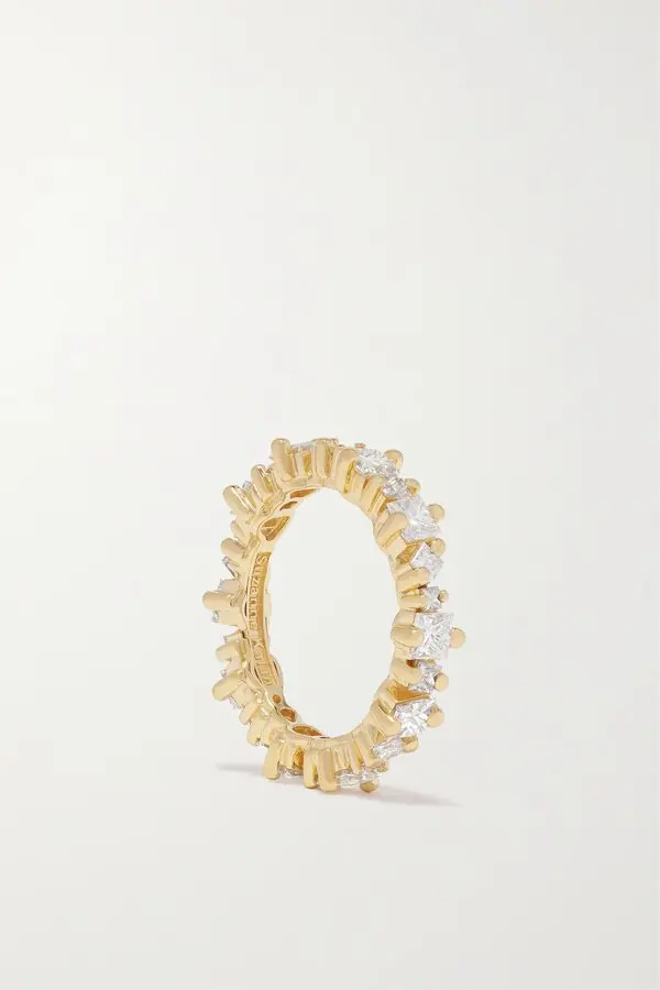 SUZANNE KALAN Eternity 18-karat Diamond Ring