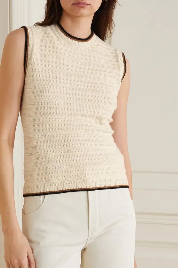 Loro Piana Striped Cashmere Tank