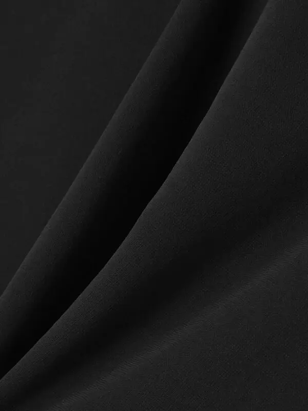 COURREGES Belted Leather-trimmed Mini Skirt