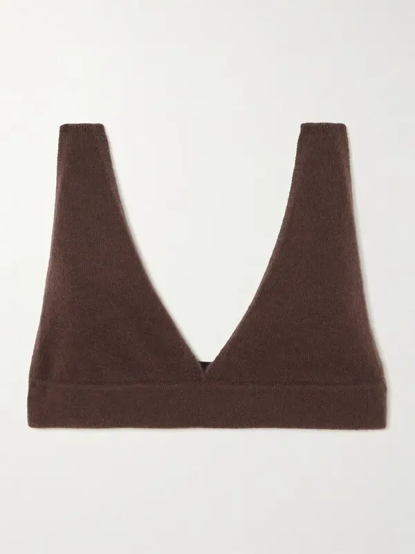 Eterne Willa Cashmere Bralette - Brown